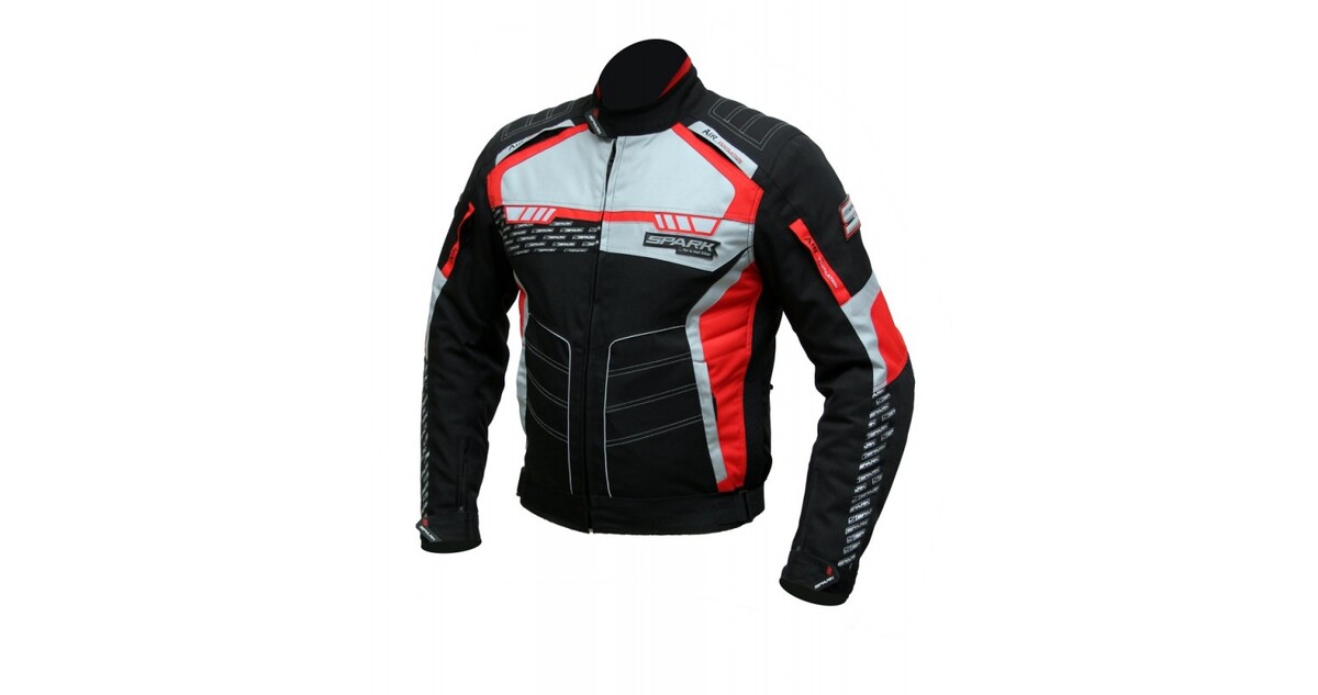 Men’s Textile Motorcycle Jacket Spark Mizzen - Red-Black - inSPORTline