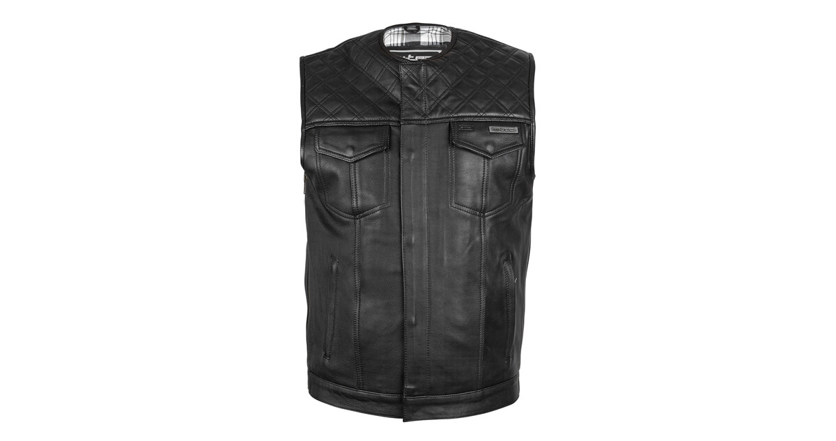 Leather Motorcycle Vest W-TEC Losango - inSPORTline