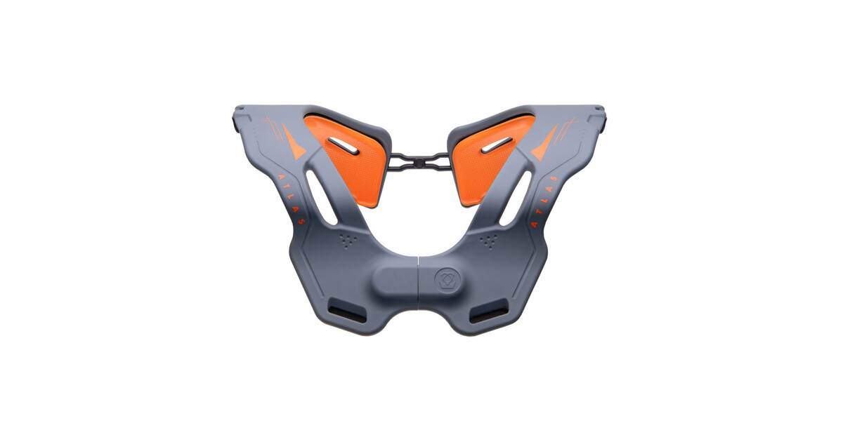 Neck Brace ATLAS Vision Gray Orange - inSPORTline