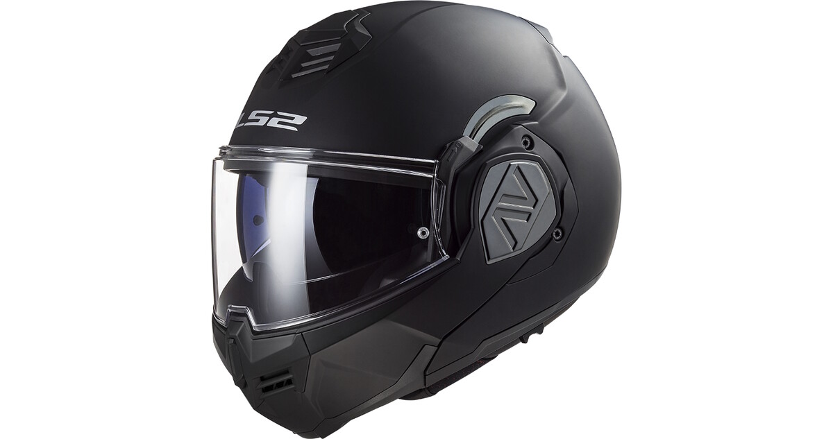 Flip-Up Motorcycle Helmet LS2 FF906 Advant Solid Matte Black P/J ...
