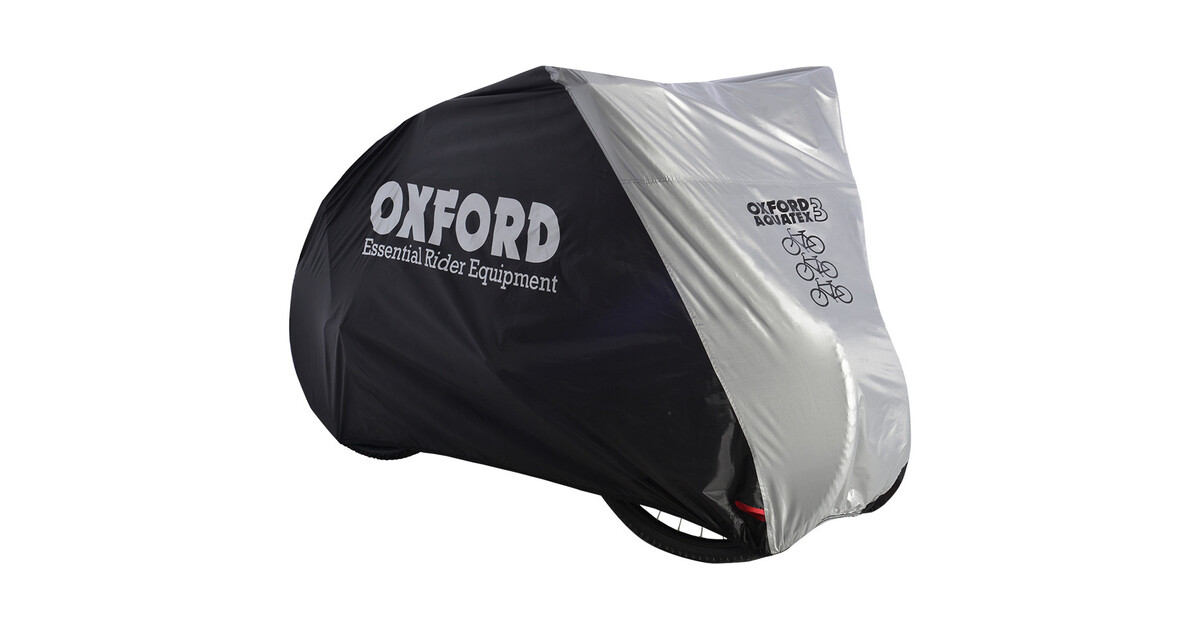 Triple Bicycle Cover Oxford Aquatex (Black/Silver) - inSPORTline