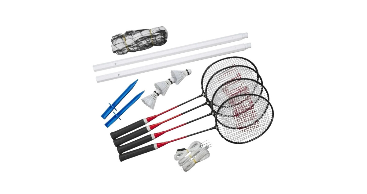 4-Person Badminton Set Wilson Kit V2 - inSPORTline
