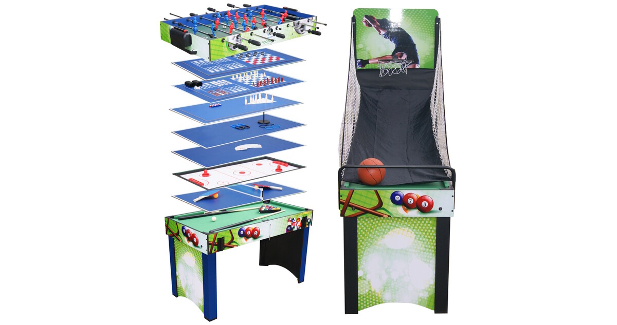 Multi-Game Table 13-in-1 WORKER Supertable II - inSPORTline