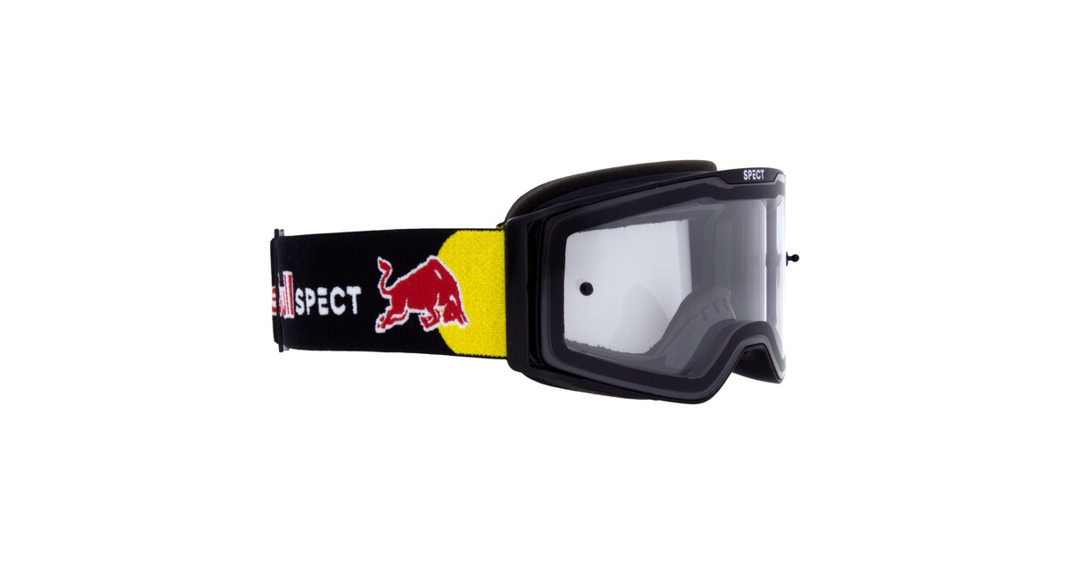 Motocross Goggles Red Bull Spect Torp, Black, Clear Lens - inSPORTline
