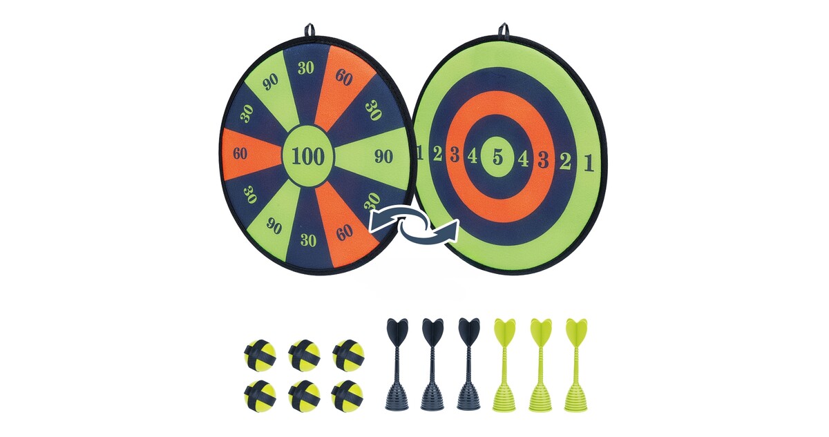 Double-Sided Target w/ Darts & Balls inSPORTline DSTS140 - inSPORTline
