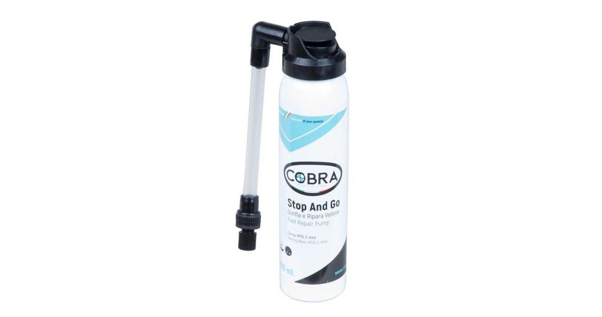 Tire Repair Spray w/ Applicator COBRA F1 Stop & Go 100 ml - inSPORTline