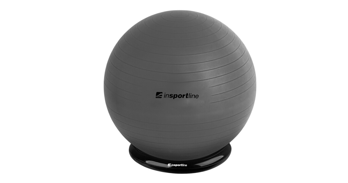 Exercise Ball inSPORTline Top Ball 65 cm w/ BallBase - Dark Grey ...
