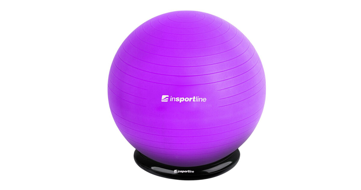 Exercise Ball inSPORTline Top Ball 85 cm w/ BallBase - Purple - inSPORTline