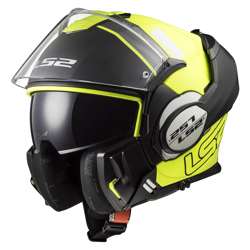 Flip-Up Motorcycle Helmet LS2 FF399 Valiant Lumen / H-V Yellow ...
