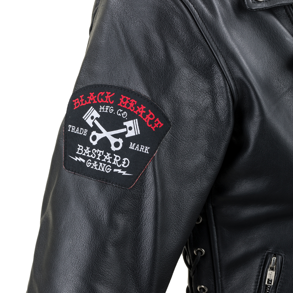 Leather Motorcycle Jacket W-TEC Black Heart Perfectis - inSPORTline