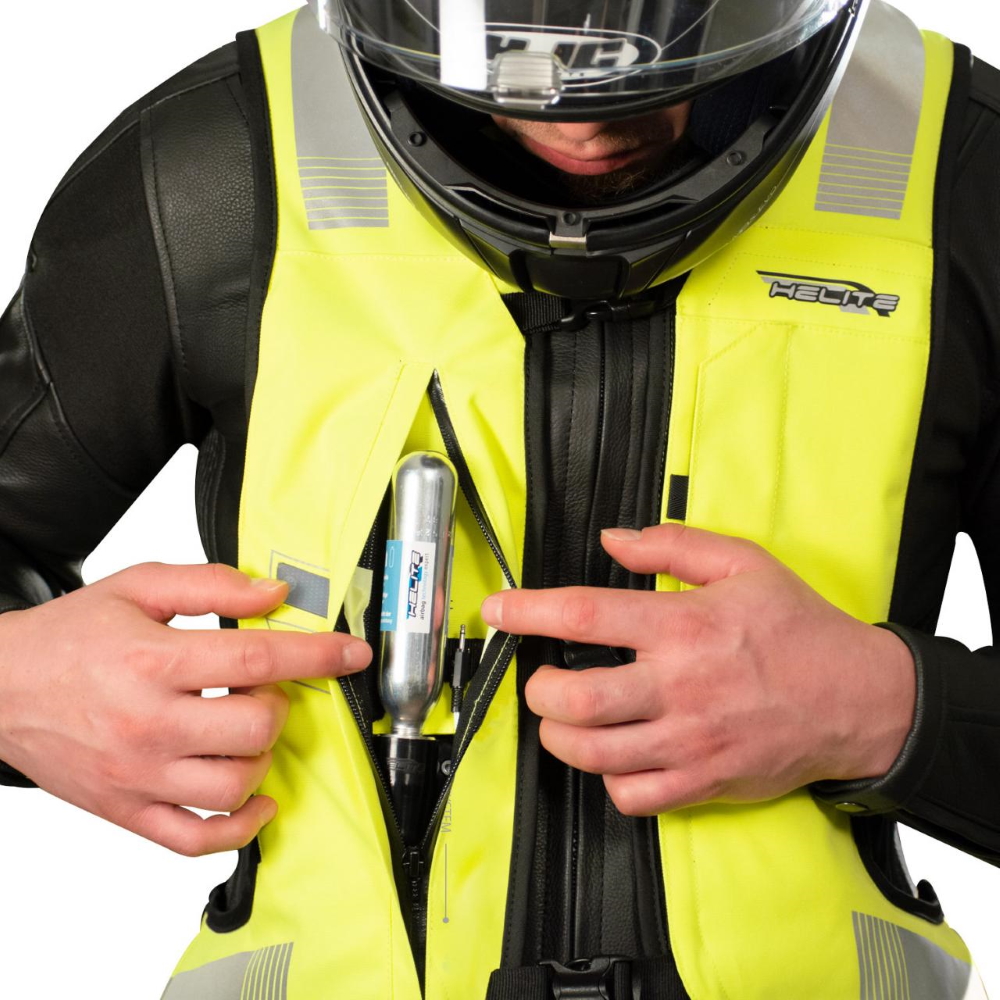 Airbag Vest Helite e-Turtle HiVis - Yellow - inSPORTline