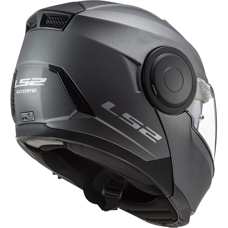 Flip-Up Motorcycle Helmet LS2 FF902 Scope Solid Matt Titanium - inSPORTline