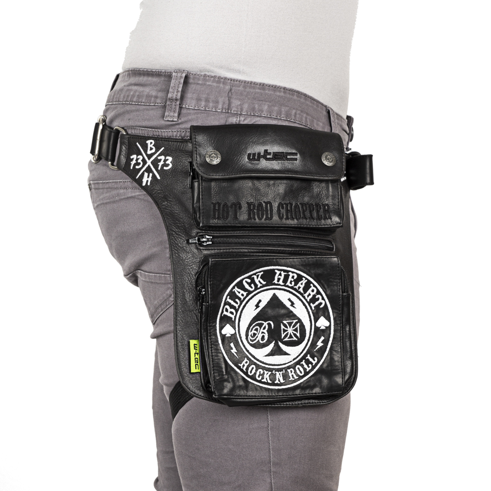 Motorcycle Thigh Bag W-TEC Black Heart Skipestro - inSPORTline