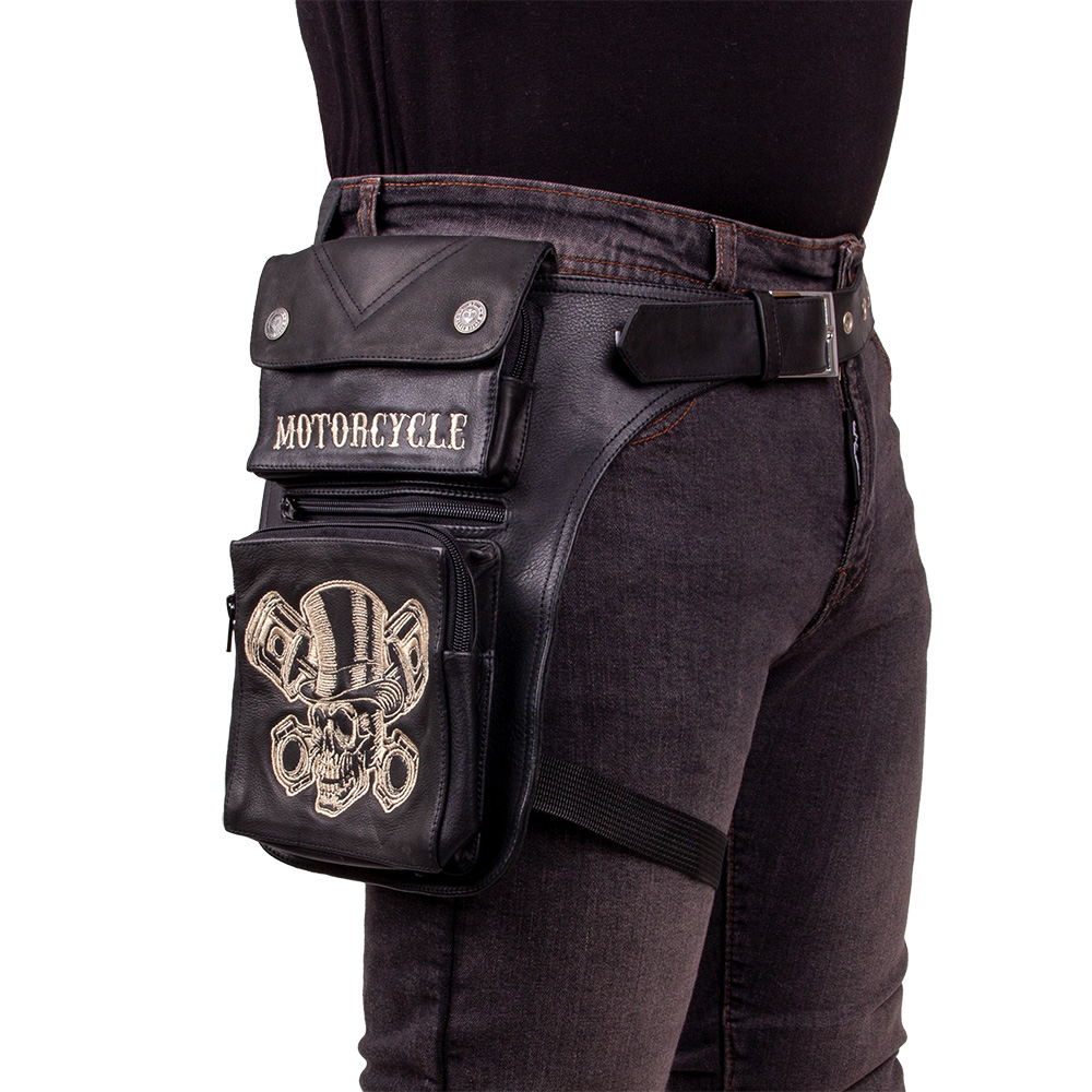 Motorcycle Thigh Bag W-TEC Black Heart Gentleman - inSPORTline