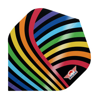 Dart Flights Bull’s Powerflite D100 Rainbow Std. – 3-Pack - inSPORTline